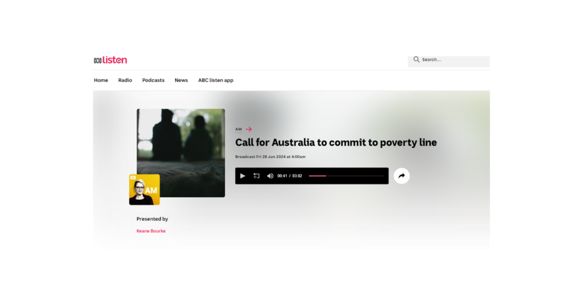 Call for Australia to commit to poverty line - Valuing Children Initiative